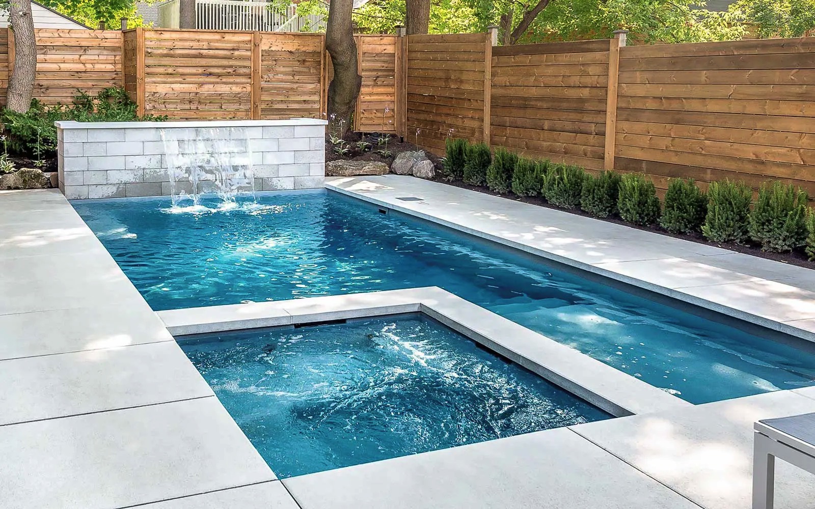 Fiberglass Pool Gallery - Backyard Pool and Patio